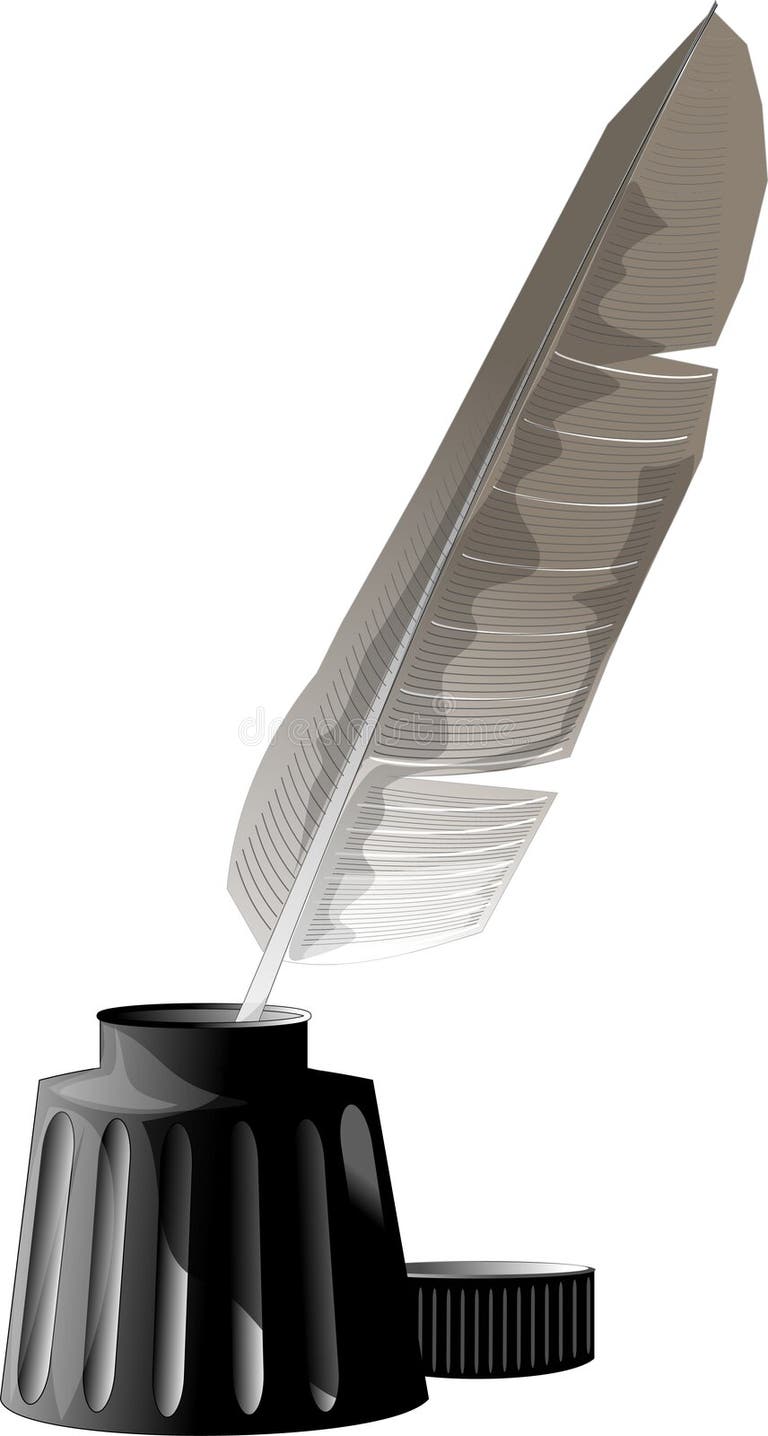 Ink Feather Pen Stock Illustrations – 29,486 Ink Feather Pen Stock ...