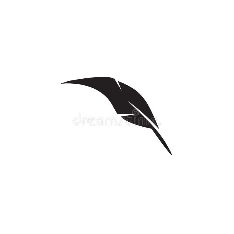 Feather Pen Logo Icon Design Vector Template Stock Vector ...