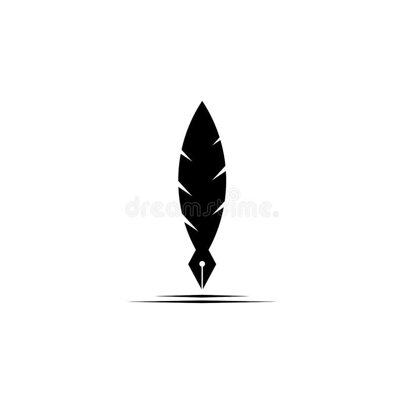 Feather Pen Logo Icon Design Vector Template Stock Vector ...
