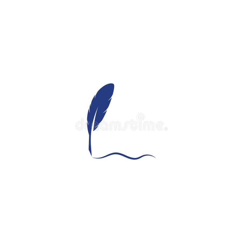 Feather Pen Write Logo Template, Design Vector, Emblem, Design Concept ...