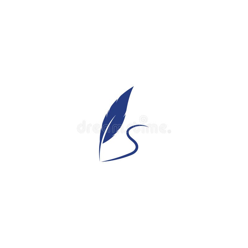 Feather Pen Write Logo Template, Design Vector, Emblem, Design Concept ...