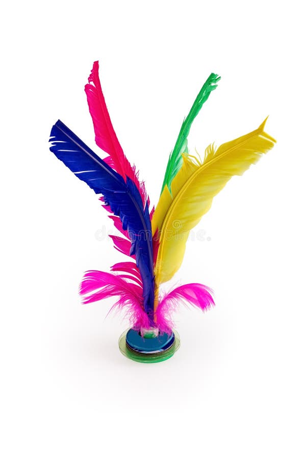 127 Colorful Feather Isolated Shuttlecock Stock Photos - Free & Royalty ...