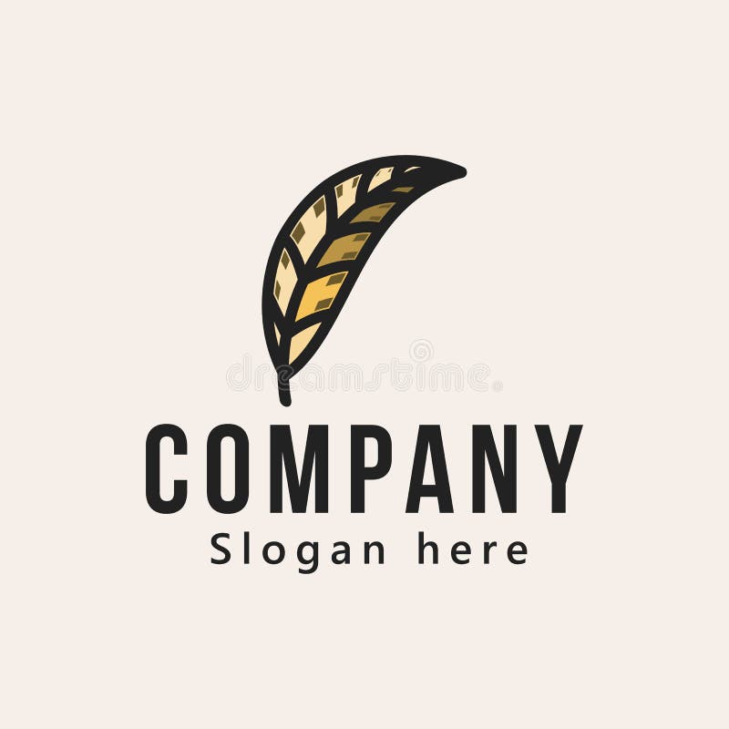 Feather Song Writer Logo Design, Vector Illustration Stock Vector ...