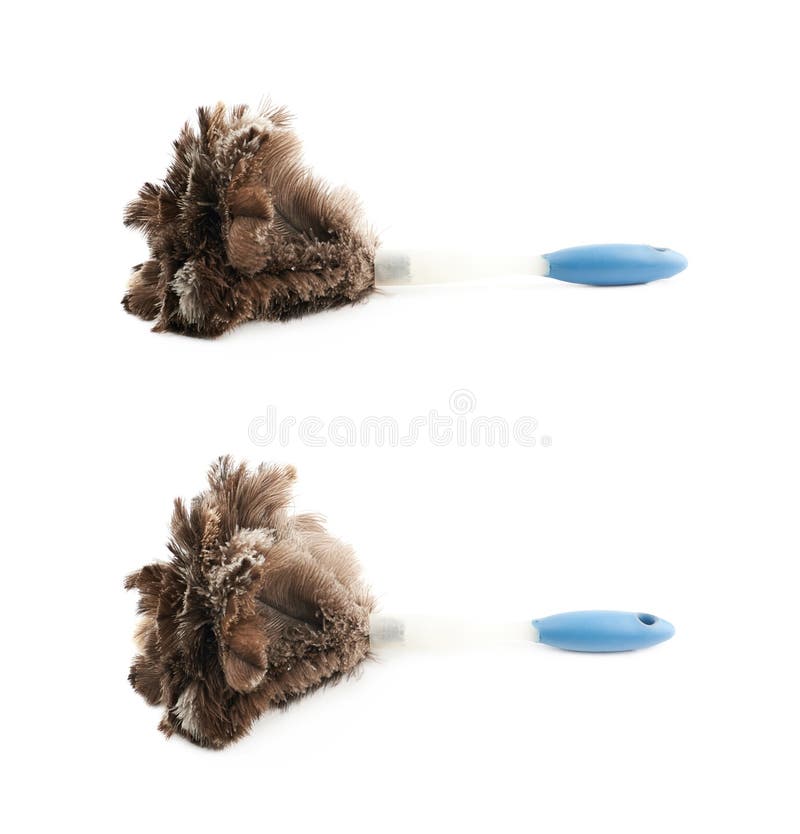 Feather Stick Duster Isolated Stock Photo - Image of hygiene, care ...