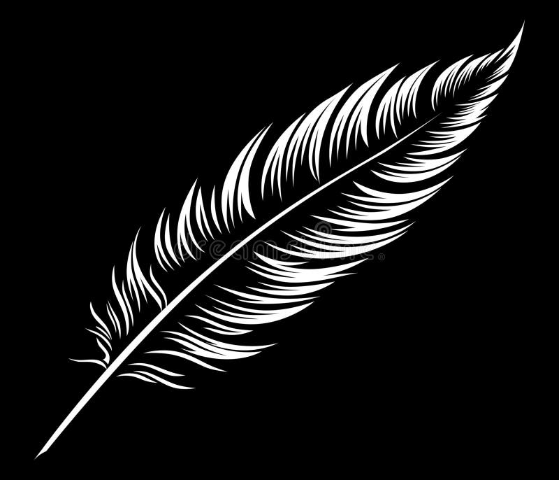 Feather Stylized Vector Symbol with Transparent PNG Stock Photo ...