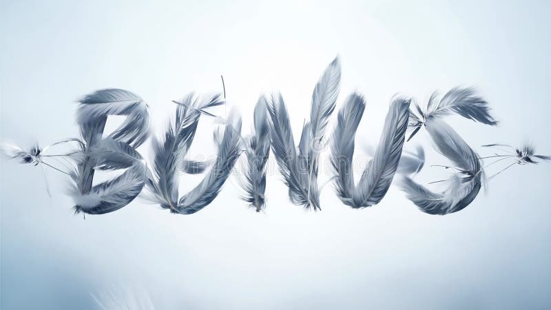 Feather Text Animation with Light Background and Gentle Motion Stock ...