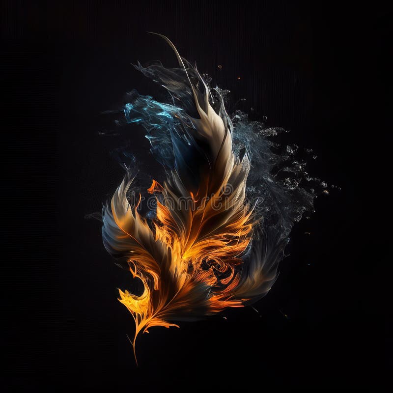 Fire And Water Phoenix Wallpaper