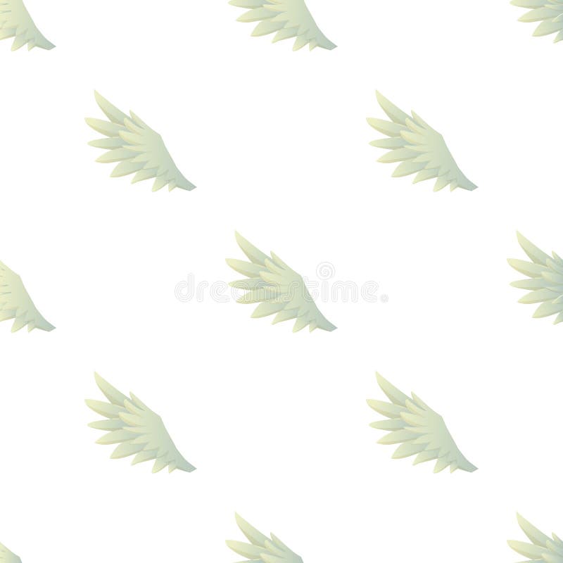 Feather Wing Pattern Seamless Vector Stock Illustration - Illustration ...
