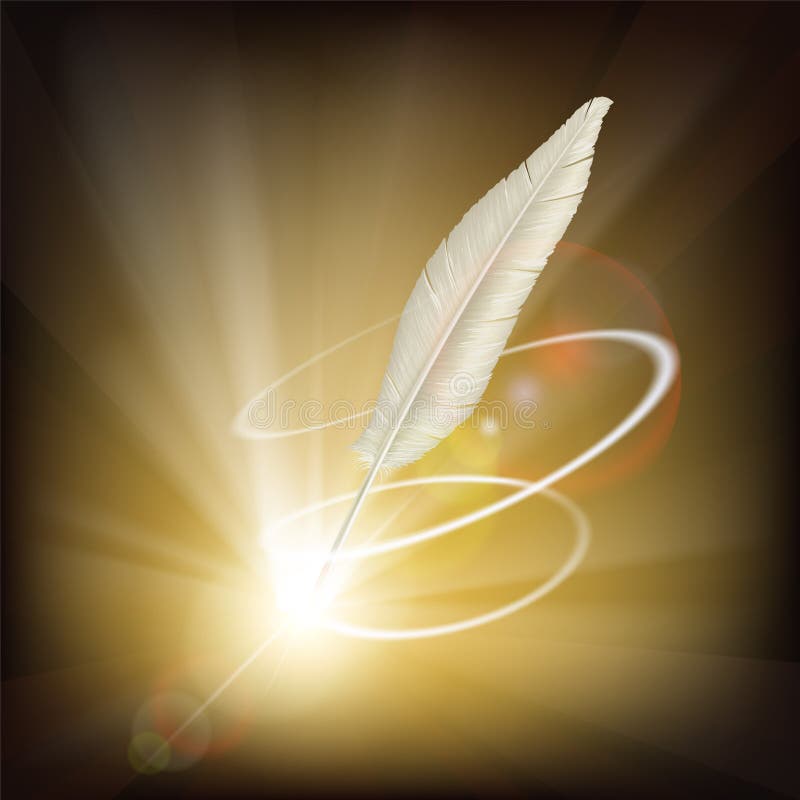 Feather writing stock vector. Illustration of sketching - 26107833