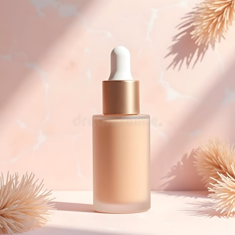 Feathered Elegance: Stunning Image of Liquid Foundation on Marble ...