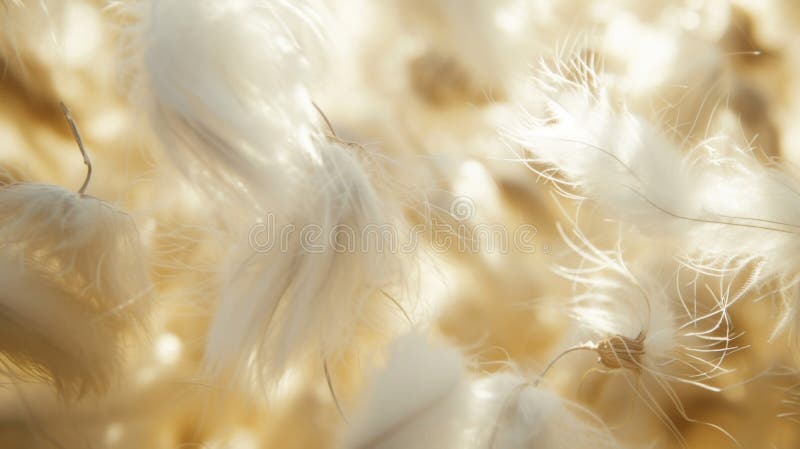 Featherlight Streams of Cotton Swirling and Intertwining in a ...