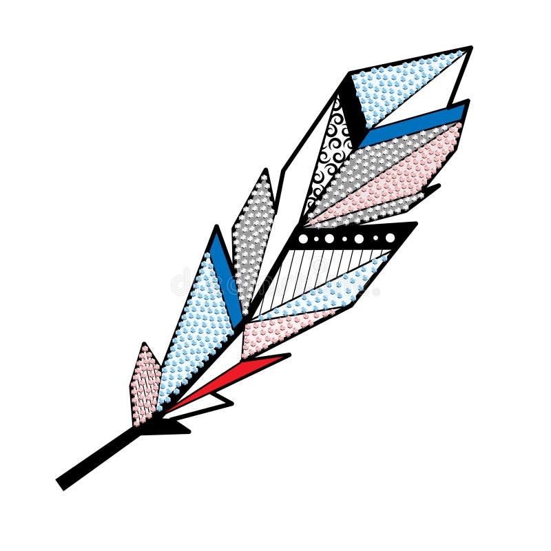 Feathers Gray with Diamonds Stock Vector - Illustration of handdrawn ...