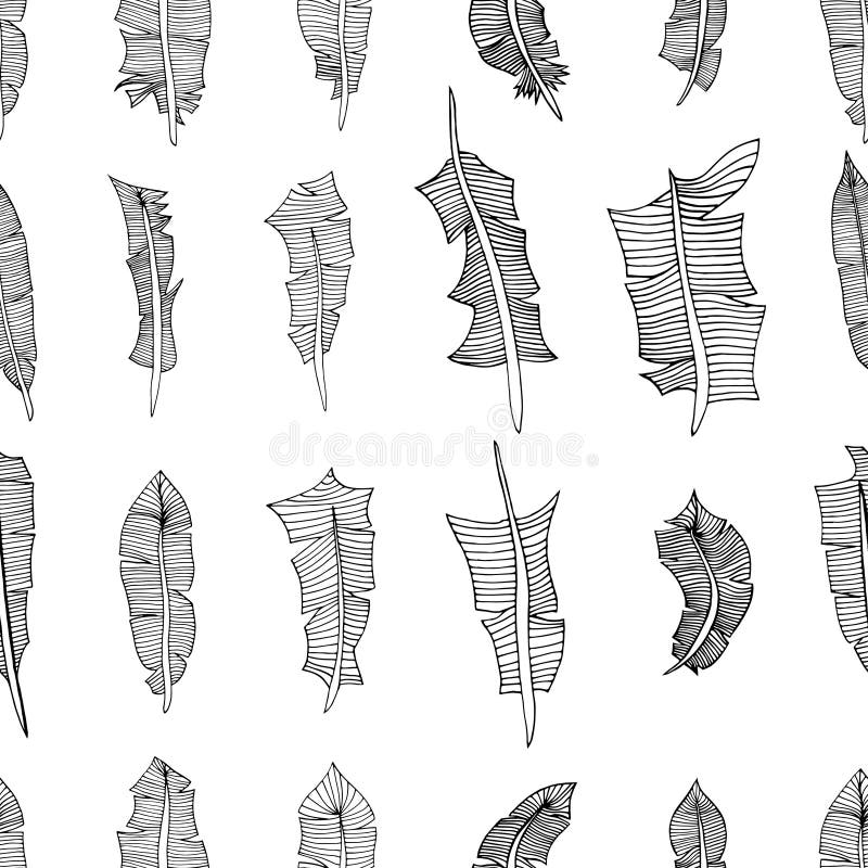 Feathers pattern stock vector. Illustration of element - 67485788