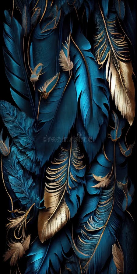 Feathers Texture Bright Vertical Abstract Background. Stock ...