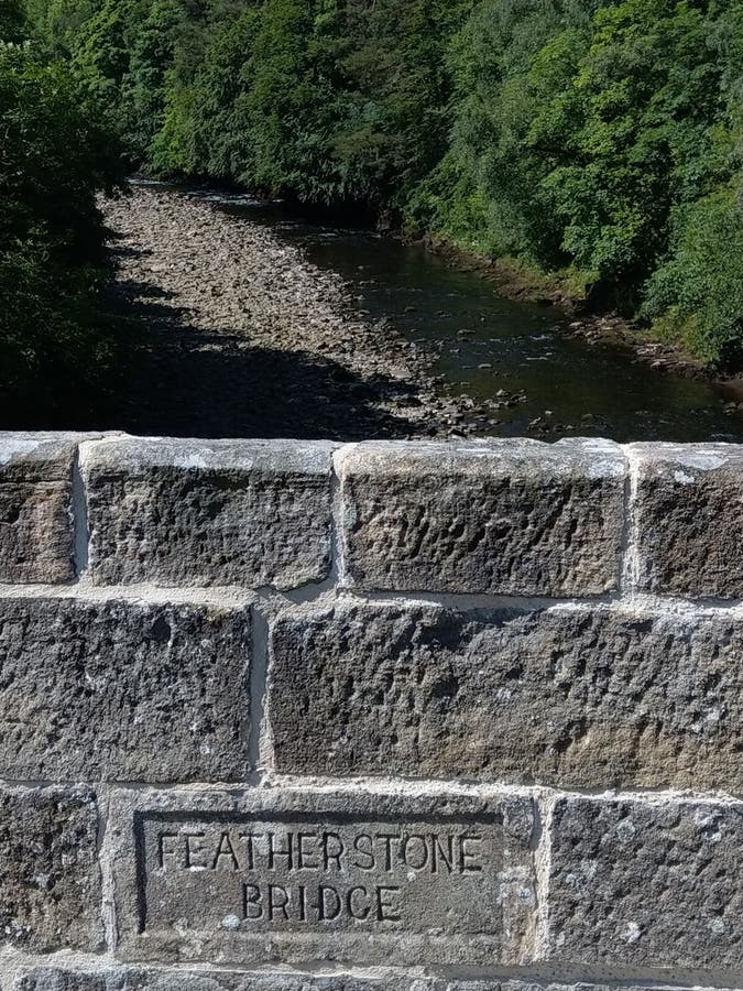 Featherstone Bridge Northumberland England Stock Image - Image of ...