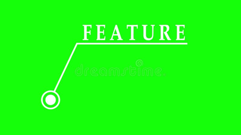 FEATURE. Animated Footnote with Text Stock Footage - Video of element ...