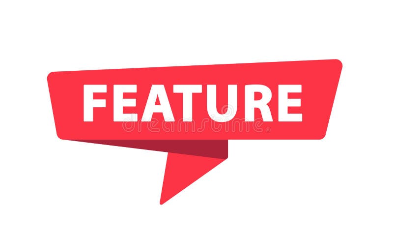 Feature - Banner, Speech Bubble, Label, Sticker, Ribbon Template ...