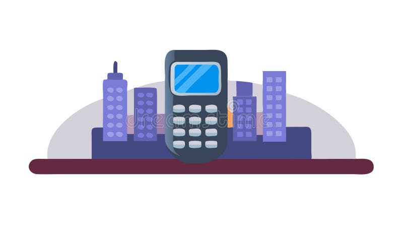 Feature Phone with Camera. Retro Mobile Device Icon, Vector Design ...