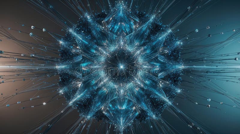 Featured Abstract Data Visualization in Round Shape Stock Illustration ...