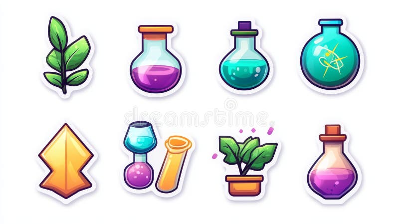 Featured Here is a Colorful Set of Science Icons Perfect for Science ...