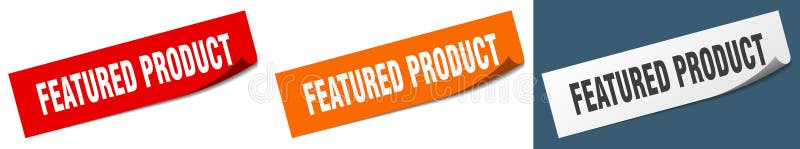 Featured Product Banner. Featured Product Speech Bubble Label Set ...