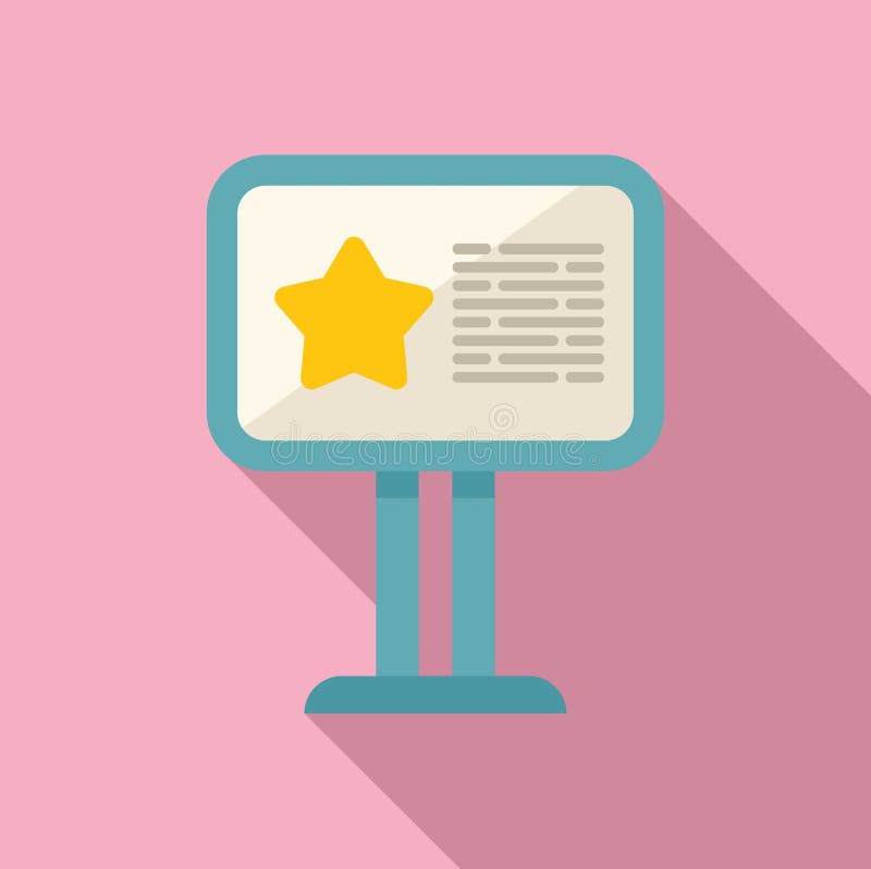 Featured Product Billboard Icon Flat Vector. Component Company Stock ...