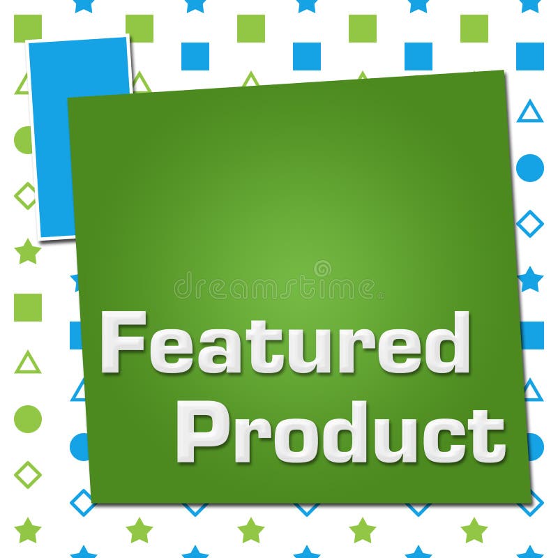 New Product Green Blue Horizontal Stock Illustration - Illustration of ...