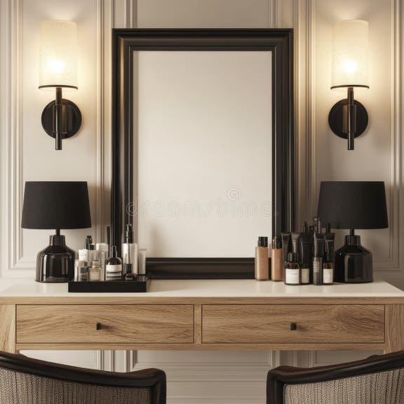 It Features a Background, a Workspace Mock-up, and a Poster Frame ...