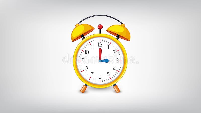 Time 03.00 Cartoon Alarm Clock Stock Video - Video of quick, change ...