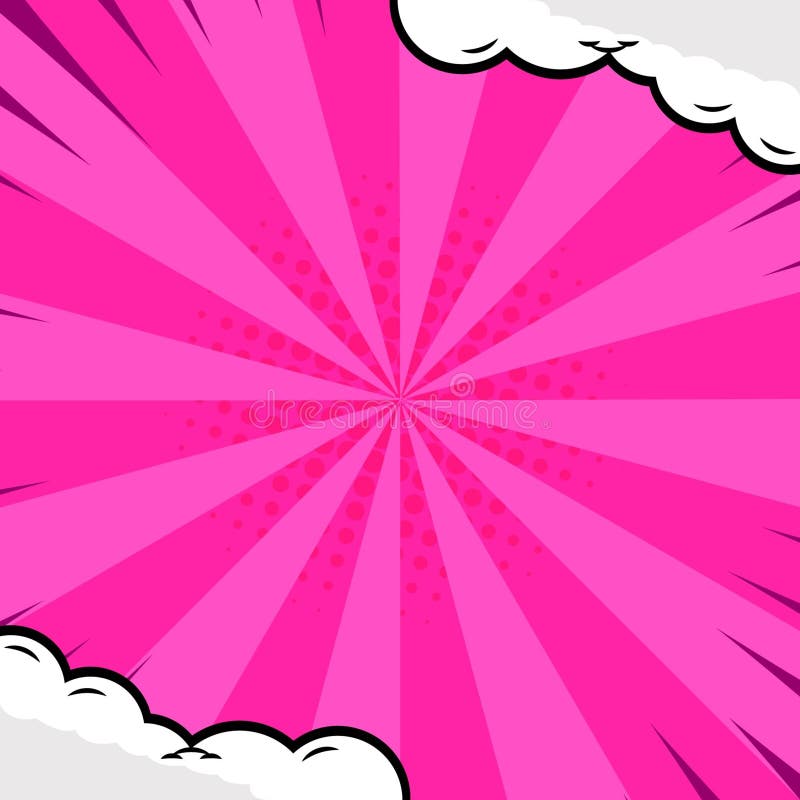 Background Red Style Comic Cloud Stock Vector - Illustration of manga ...