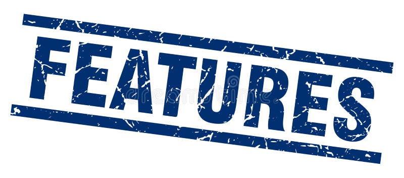 Features stamp stock vector. Illustration of seal, rubber - 122352304