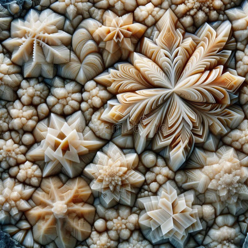 Features an Interlocking Mosaic of Calcite Crystals that Have Gr Stock ...