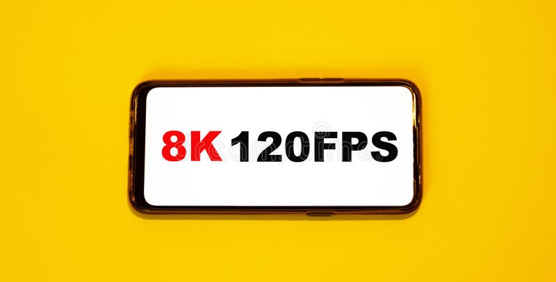 Features of 8K 120FPS Technology on the Smartphone of the Future Stock ...