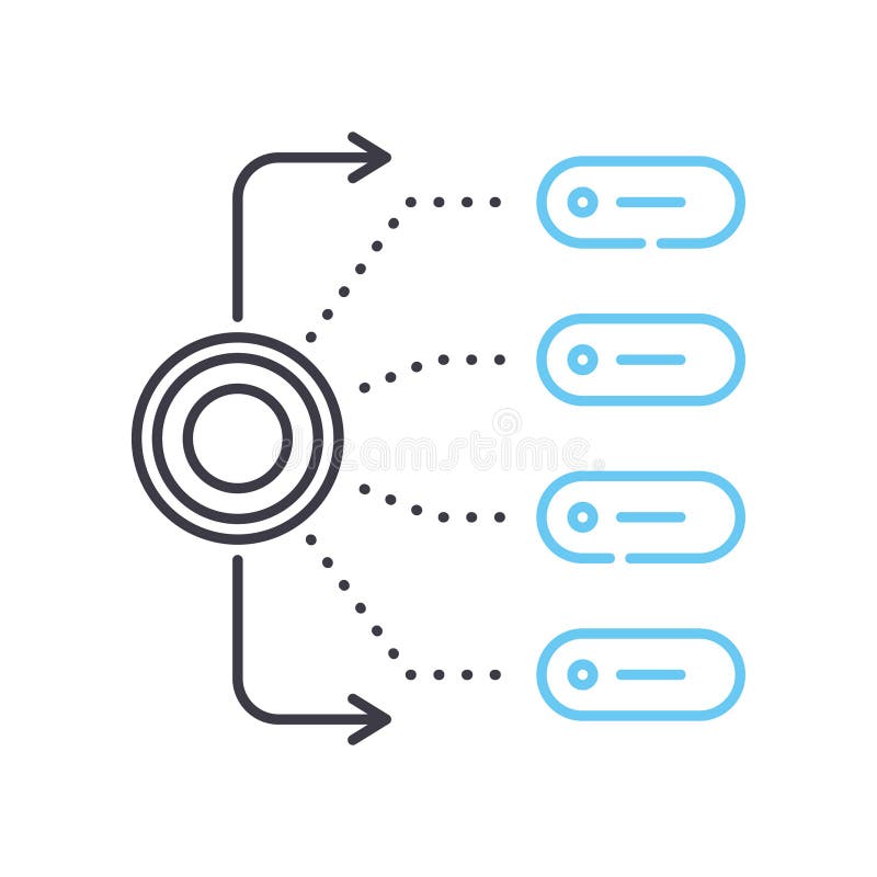 Features List Line Icon, Outline Symbol, Vector Illustration, Concept ...