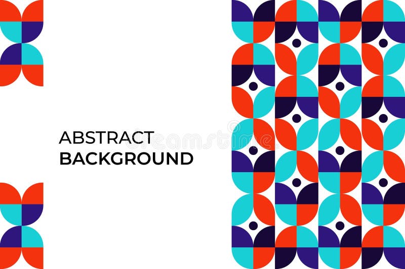 Flat Design Pattern Geometric Element Stock Vector - Illustration of ...
