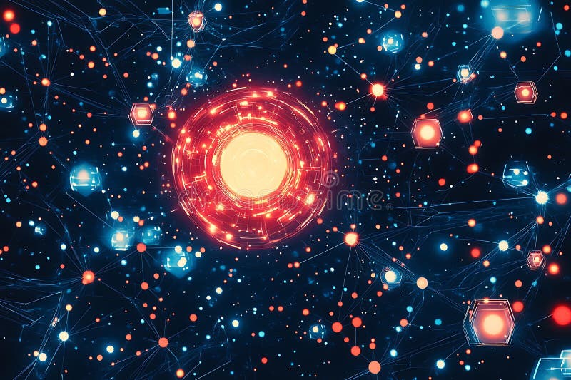 Central Luminous Network Stock Illustrations – 1,850 Central Luminous ...