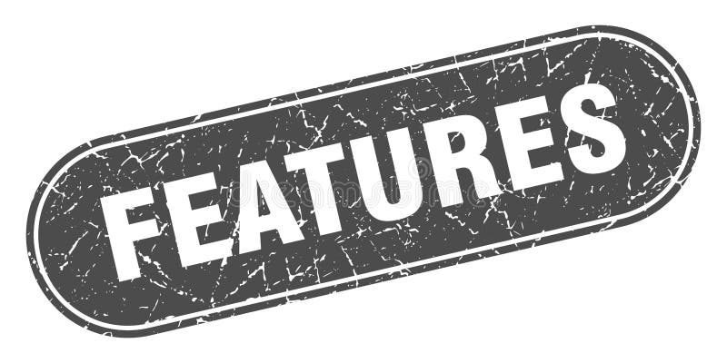 Features Sign. Features Grunge Stamp Stock Vector - Illustration of ...