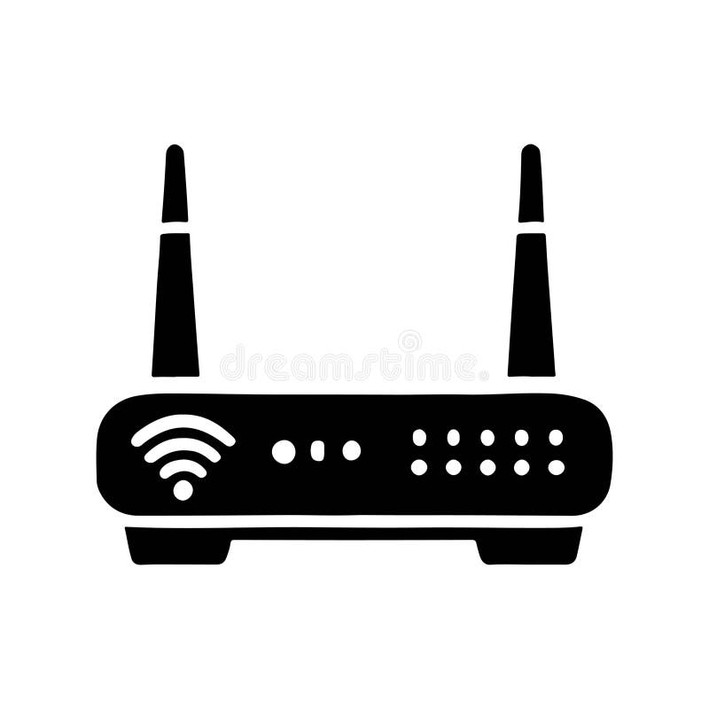 Router Silhouette Vector Modern Design Stock Illustration ...