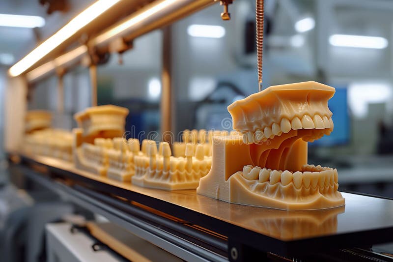 This Image Features a Sophisticated Dental 3D Printer at Work ...