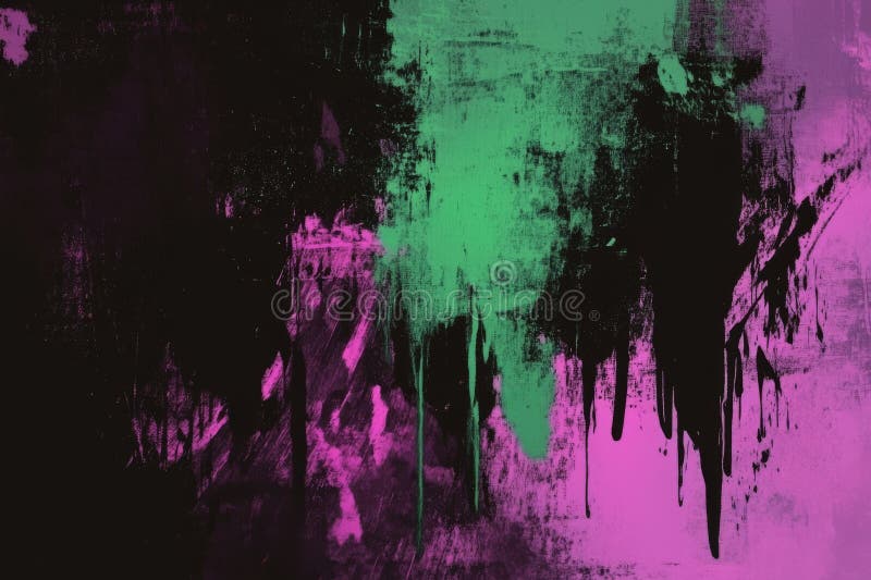 Featuring an Abstract Purple, Pink, and Green Background with a Digital ...
