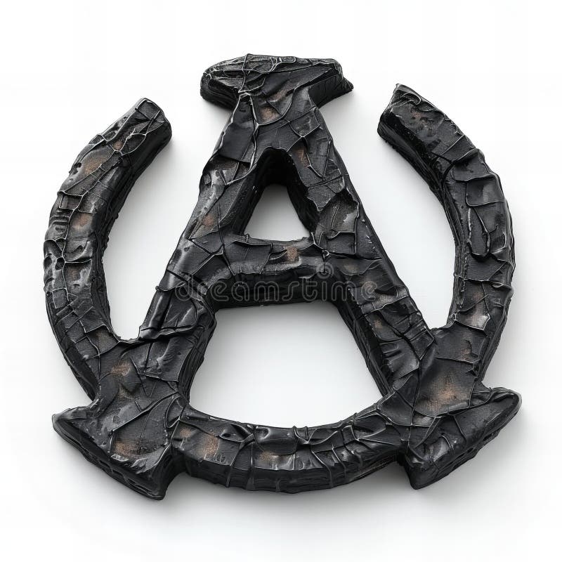 Featuring a Anarchy Symbol, Isolated on White Background , High Quality ...