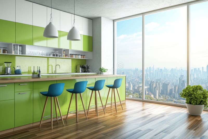 Featuring Bar Counters, Seats, and a Panoramic View of the Interior of ...