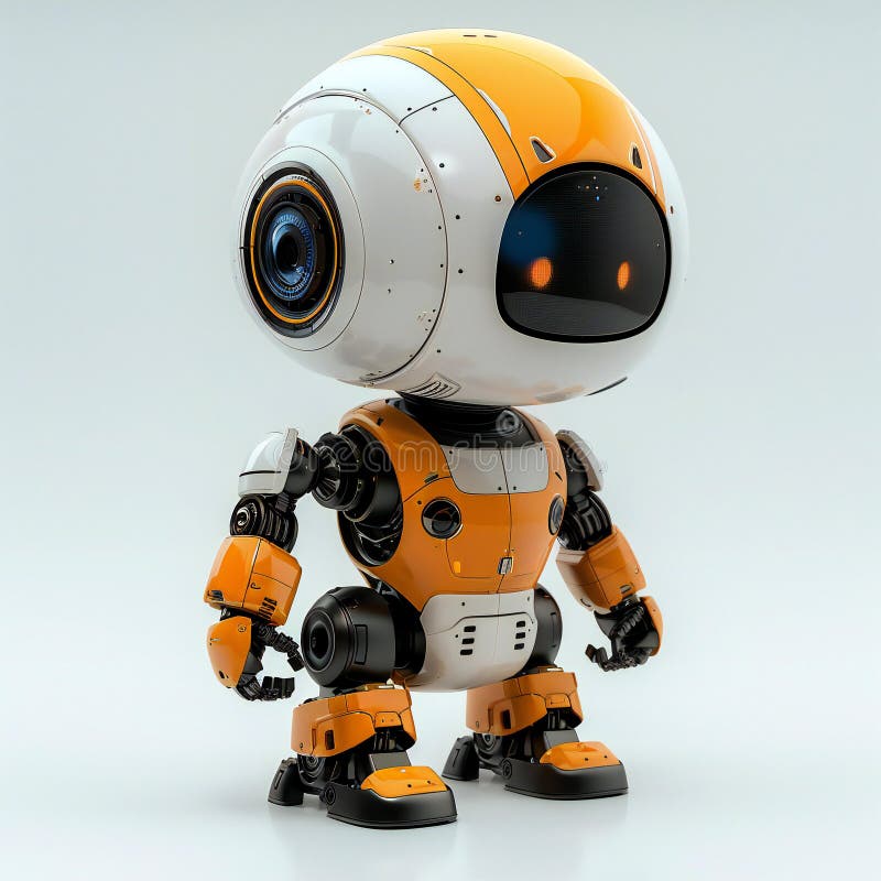 Featuring a Blank Robot Isolated on White Background , High Resolution ...