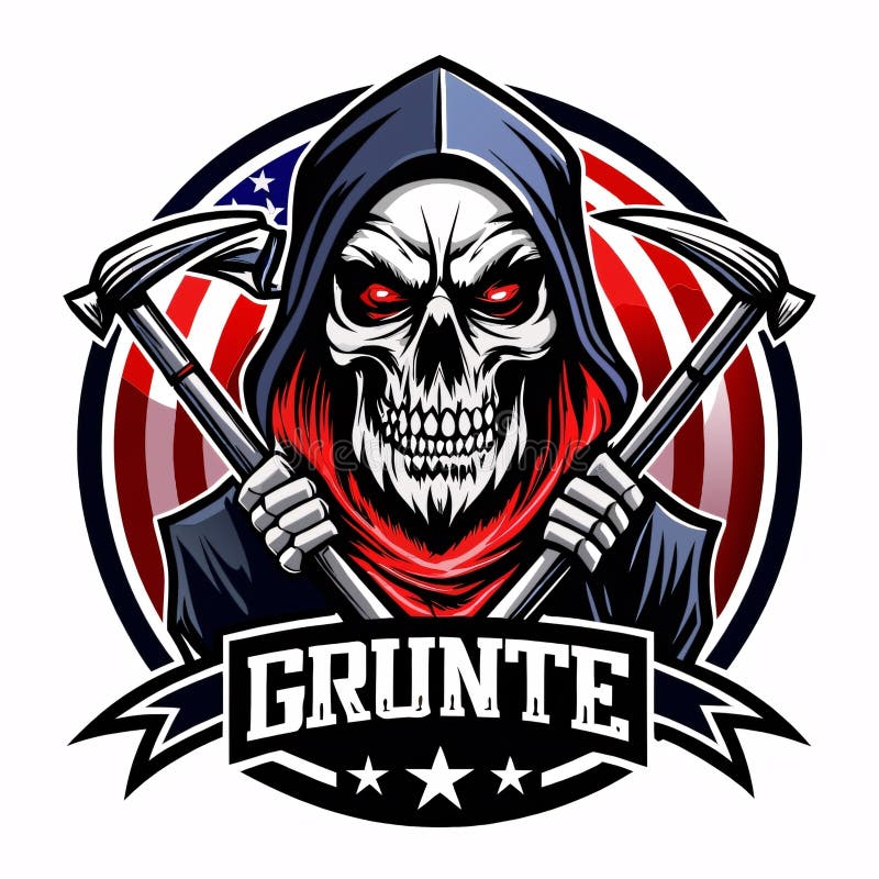 Grunt Style American Reaper Legacy Stock Illustration - Illustration of ...
