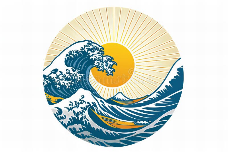 Featuring a Circular Sun with Yellow and Blue Wave Logo, High Quality ...
