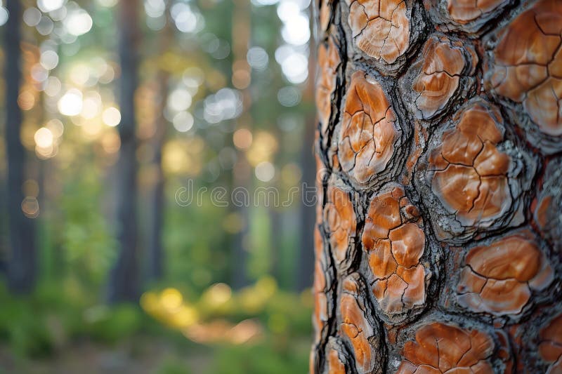 Featuring a Close Up of a Pine Tree Trunk in the Forest, High Quality, High Resolution Stock ...
