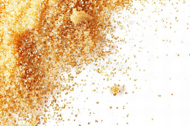 Featuring a Closeup of Sand Particles on White Background, Isolated ...