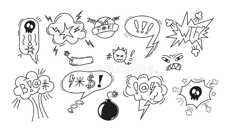 Featuring Comical, Negative Expressions and Bad Words Commonly Used in ...