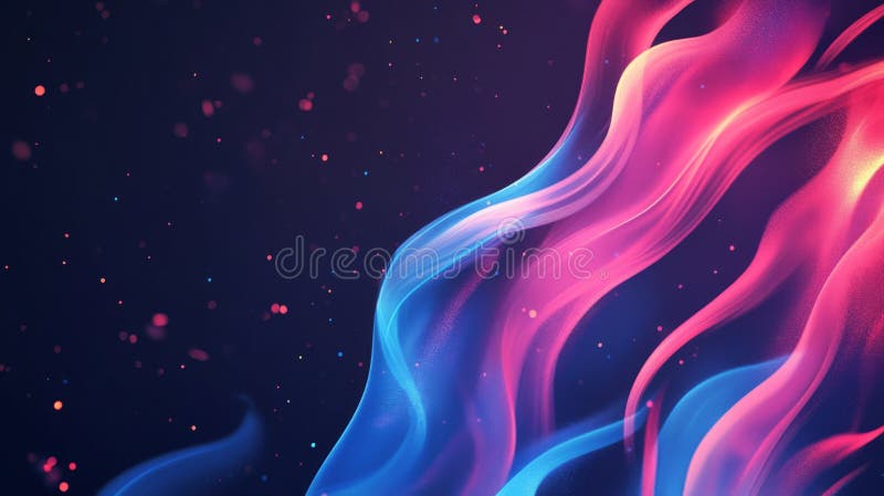 Featuring a Dark Background and Red and Blue Flames Stock Image - Image ...