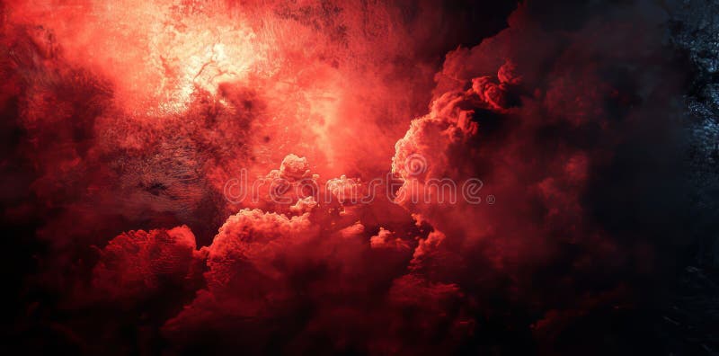 Featuring a Dark Border and an Illuminated Center, the Red Grunge ...